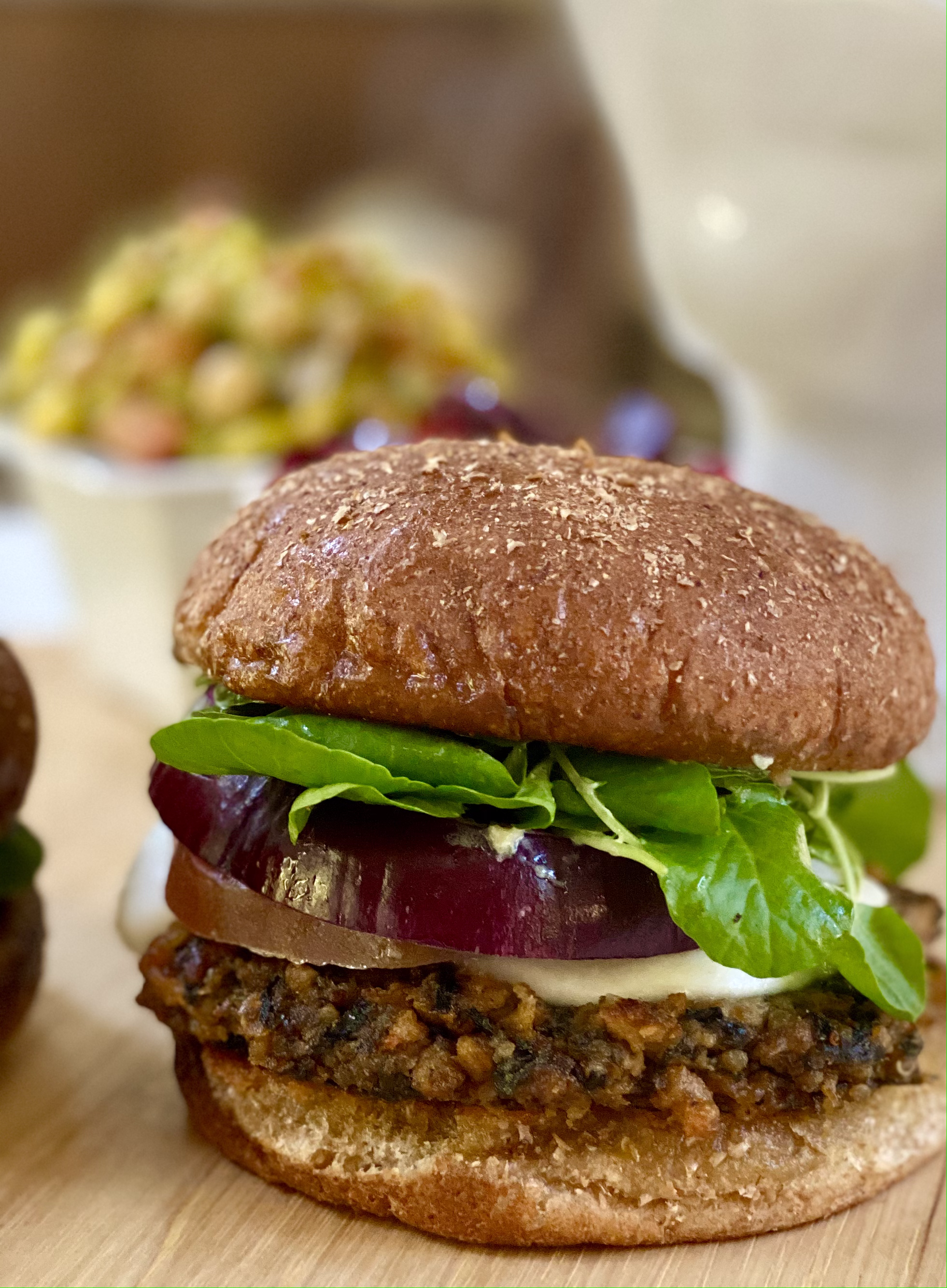 Recipe: Tuscan Kelp Burger with Pesto Mayo - Jennifer Bushman